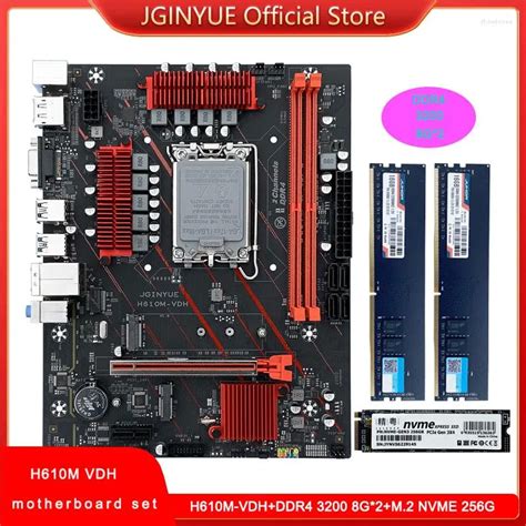 Motherboards JGINYUE H610 LGA1700 Combo Set DDR4 32008G 2 RAM And M.2 ...