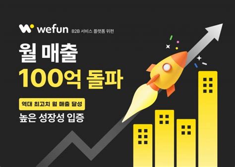 B2b 스타트업 위펀 월매출 100억 돌파…전년比 두배 성장 머니투데이