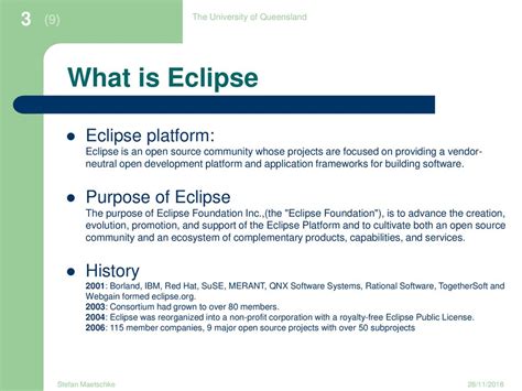 Eclipse And Jdt The Eclipse Platform And An Integrated Development