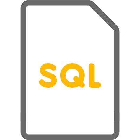 Icono De Archivo Sql Generic Color Outline