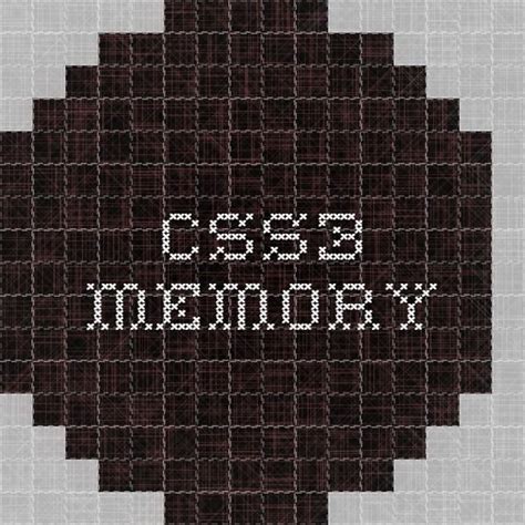 CSS3 Memory Mentorship Program Cards Against Humanity Font Combinations