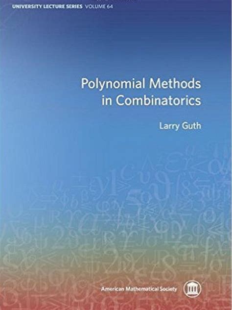 A Book Cover With The Title Polymoal Method In Combinatoriics