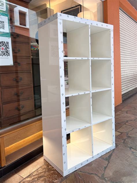 Ikea Kallax High Gloss White Shelving Units Furniture And Home Living