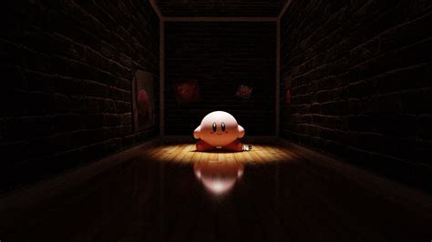 My Second Attempt At A 3d Render Of Kirby Made Using Blender 2 8 Kirby