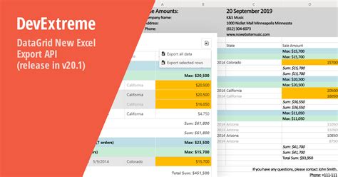Devextreme Data Grid New Excel Export Api Rtm In V201
