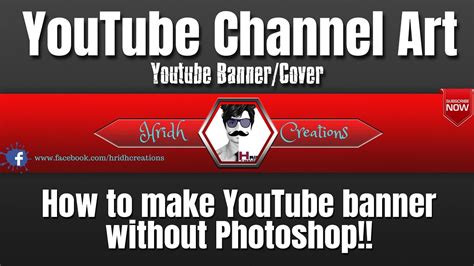 How To Make YouTube Banner Without Photoshop YouTube