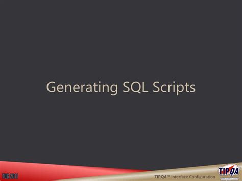 PPT TIPQA Interface Configuration PowerPoint Presentation Free Download ID 3339505