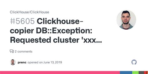 Clickhouse Copier Dbexception Requested Cluster Xxx Not Found