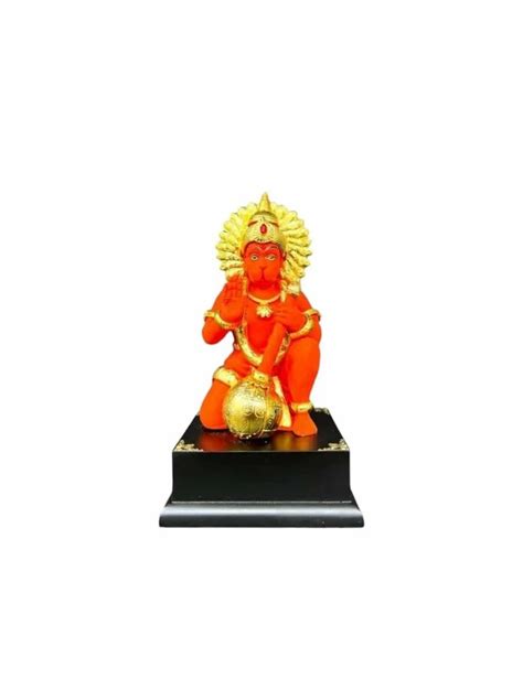 Shree Hanuman Ji Statue Gold Plated Statue Kesari Hanuman Ji Ki Murti For Home Temple At