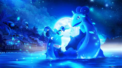 포켓몬 라프라스와 윙갈 4k 배경화면 다운로드