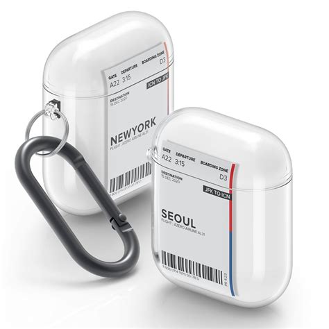 플래나 에어플레인 티켓 시리즈 에어팟 프로 Tpu 투명 케이스