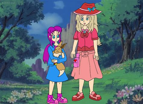 Ali Cuddles Serenas Eevee B Day T By Animedino1 On Deviantart