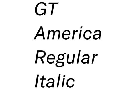 Gt America Regular Italic Font Free Font Download
