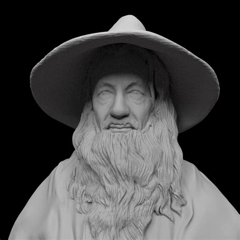 Gandalf Lord Of The Rings 3d Model Stl File 3d Model 3d Printable