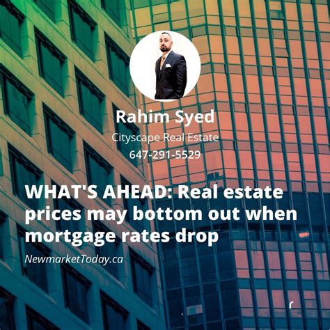 Rahim Syed On Linkedin Whats Ahead Real Estate Prices May Bottom Out When Mortgage Rates Drop