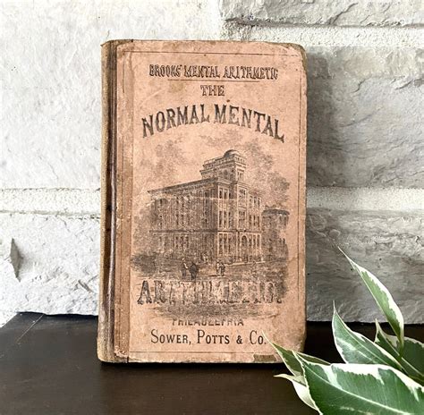 Normal Mental Arithmetic Antique Book From 1869 Edition Etsy