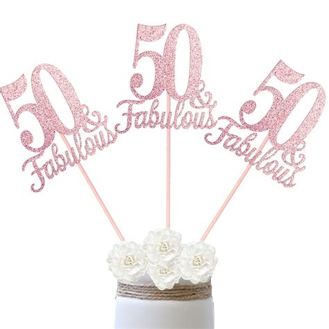 50th Birthday Centerpiece Stick 50th Birthday Decorations 51 Off