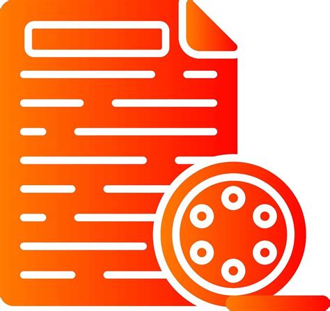 Transcript Glyph Gradient Icon 50848244 Vector Art At Vecteezy
