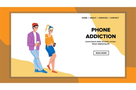 Phone Addiction Babe And Girl Teenagers Graphic By Sevvectors Creative Fabrica