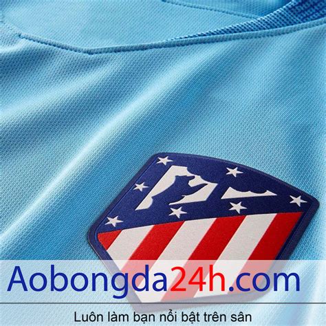 Áo Atletico Madrid 2018 2019 Sân Khách Màu Xanh Áo BÓng ĐÁ 24h
