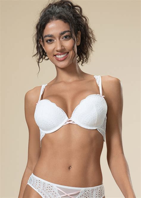 Aria Push Up Lace Underwired Demi Bra