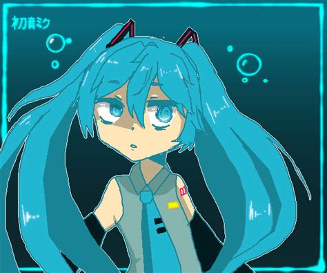 Pixilart Hatsune Miku By Megustadibujar