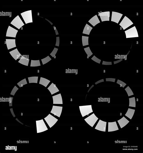 Progress Steps Phases Indicator Preloader Buffer Shape Circle