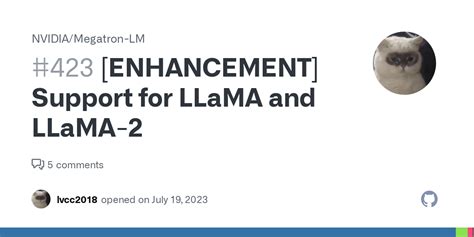Enhancement Support For Llama And Llama 2 · Issue 423 · Nvidia