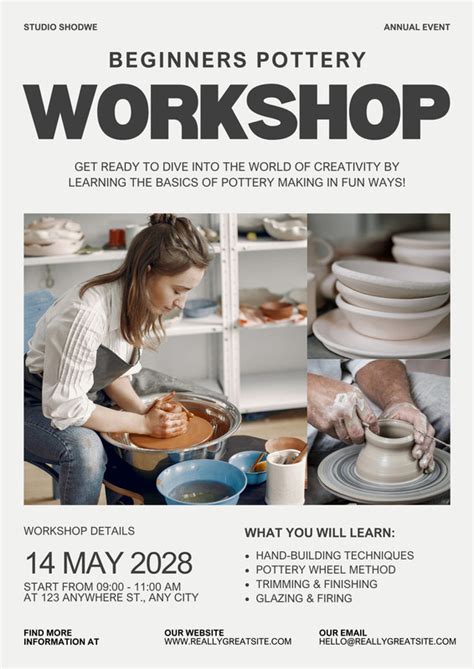 Free Workshop Flyer Templates To Edit And Print Canva