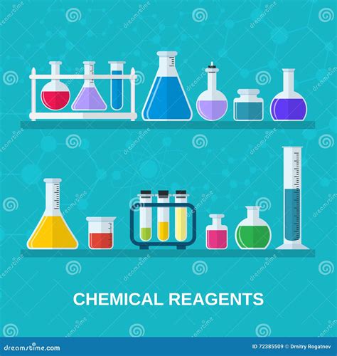 Flasks With Colored Liquids Stock Vector Illustration Of Abstract