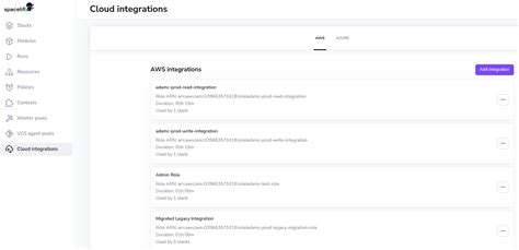 introducing spacelift cloud integrations