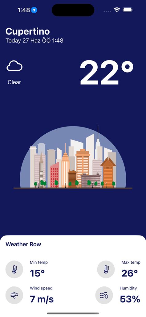 Github Barixmenn Weather An App That Displays The Weather Using