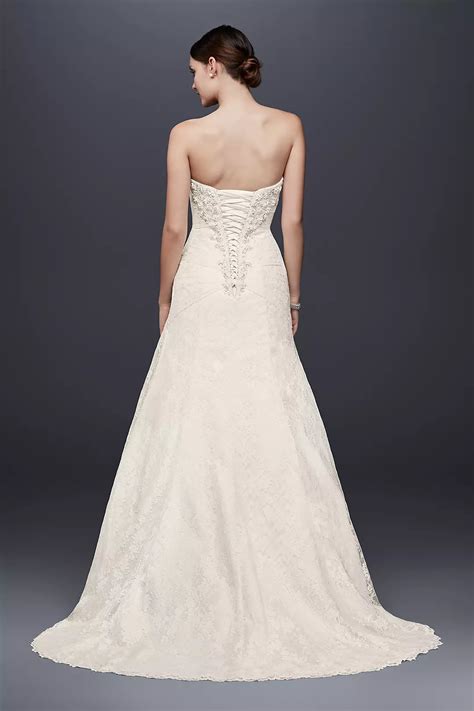 Lace Plus Size Wedding Dress With Side Split Davids Bridal