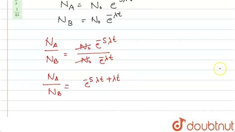 Two Radioactive Materials Have Decay Constant 5lambdaandlambda If