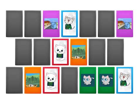 Lost Kittens Memory Game Matching Pairs
