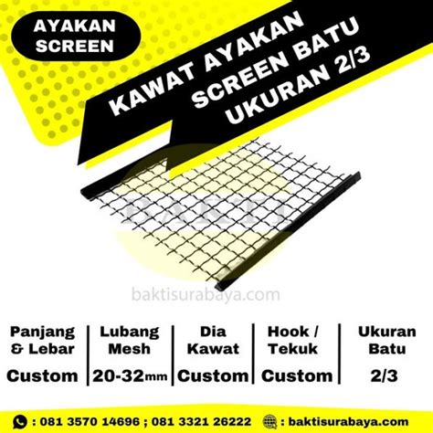 Jual Kawat Wiremesh Ayakan Screen Mesh Batu Dan Pasir Ukuran 2 3 Kota