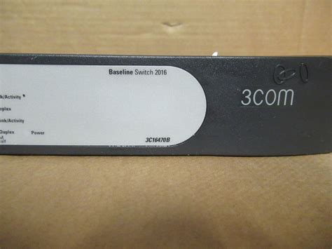 3com Baseline Switch 2016 10100 16 Port Ethernet Switch 3c16470b