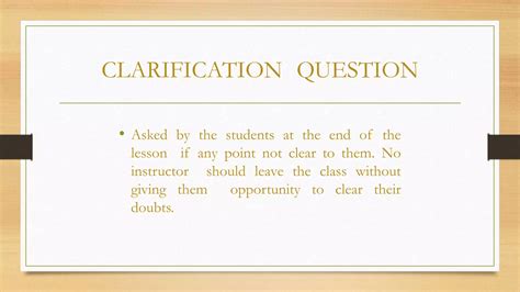 Questioning during the class | PPTX | Educational Assessment | Education