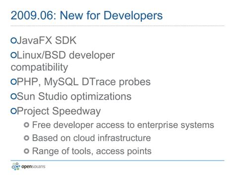 Open Solaris What S New Presentation PDF Operating Systems Computer Software And Applications