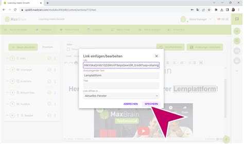 Insert Hyperlinks Maxbrain Learning Platform