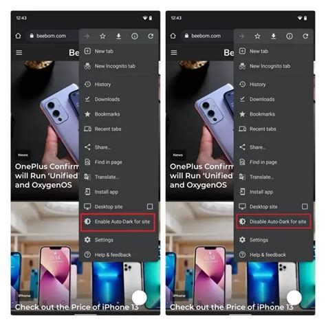 Windows How Can I Enable Disable The Dark Theme On A Per Site Basis
