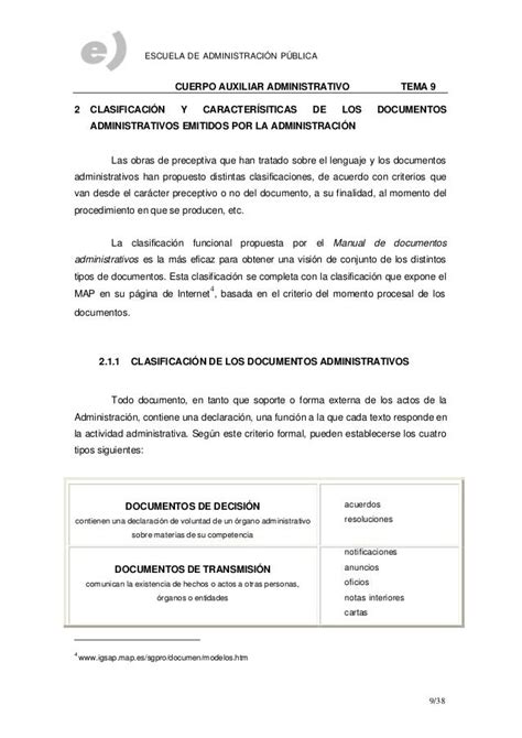 Ejemplos De Documentos Administrativos