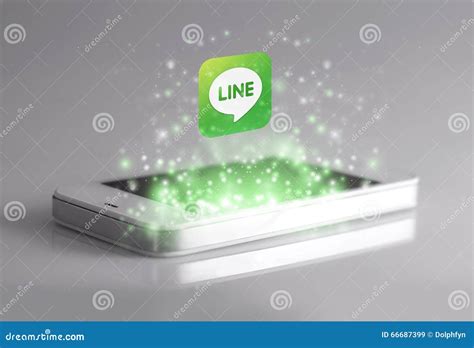 Line Is Famous Instant Messaging Application For Smartphones Editorial