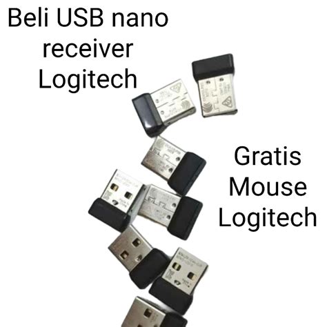 Jual Logitech Usb Atau Dongle Nano Receiver Mouse Keyboard Bonus Mouse