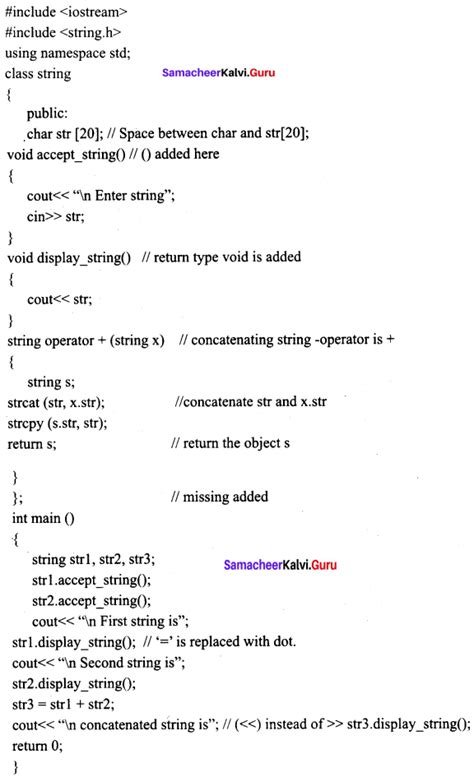 samacheer kalvi 11th computer science solutions chapter 15 polymorphism