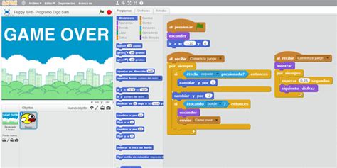 Tutoriales Videojuego De Flappy Bird Programado Con Scratch 2 0