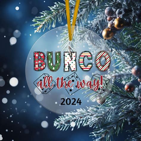 Bunco Ornament Bunco Night Prize Bunco All The Way Christmas Tree