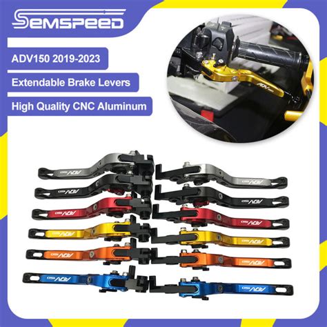 Semspeedรถจักรยานยนต์ปรับพับได้ยืดคลัตช์เบรกชะแลงสำหรับhonda Adv150 Adv