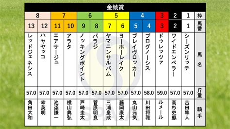 【金鯱賞枠順】菊花賞馬ドゥレッツァは3枠3番、昨年の覇者プログノーシスは4枠4番｜【spaia】スパイア