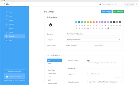 Publii Static Cms And Generator For Html Sites Live Demo